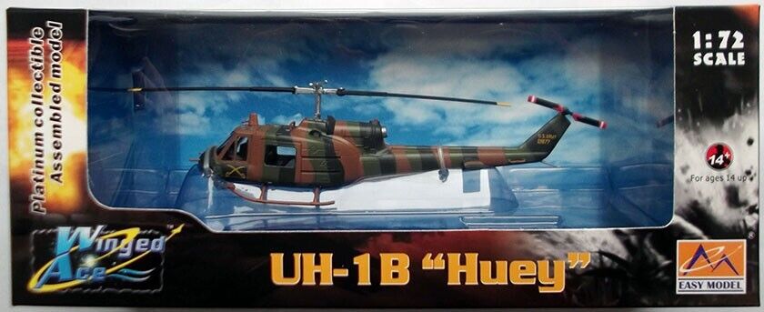 Easy Model 36910 UH-1B Huey 1/72 Scale Pre-Made Plastic Model NEW ...
