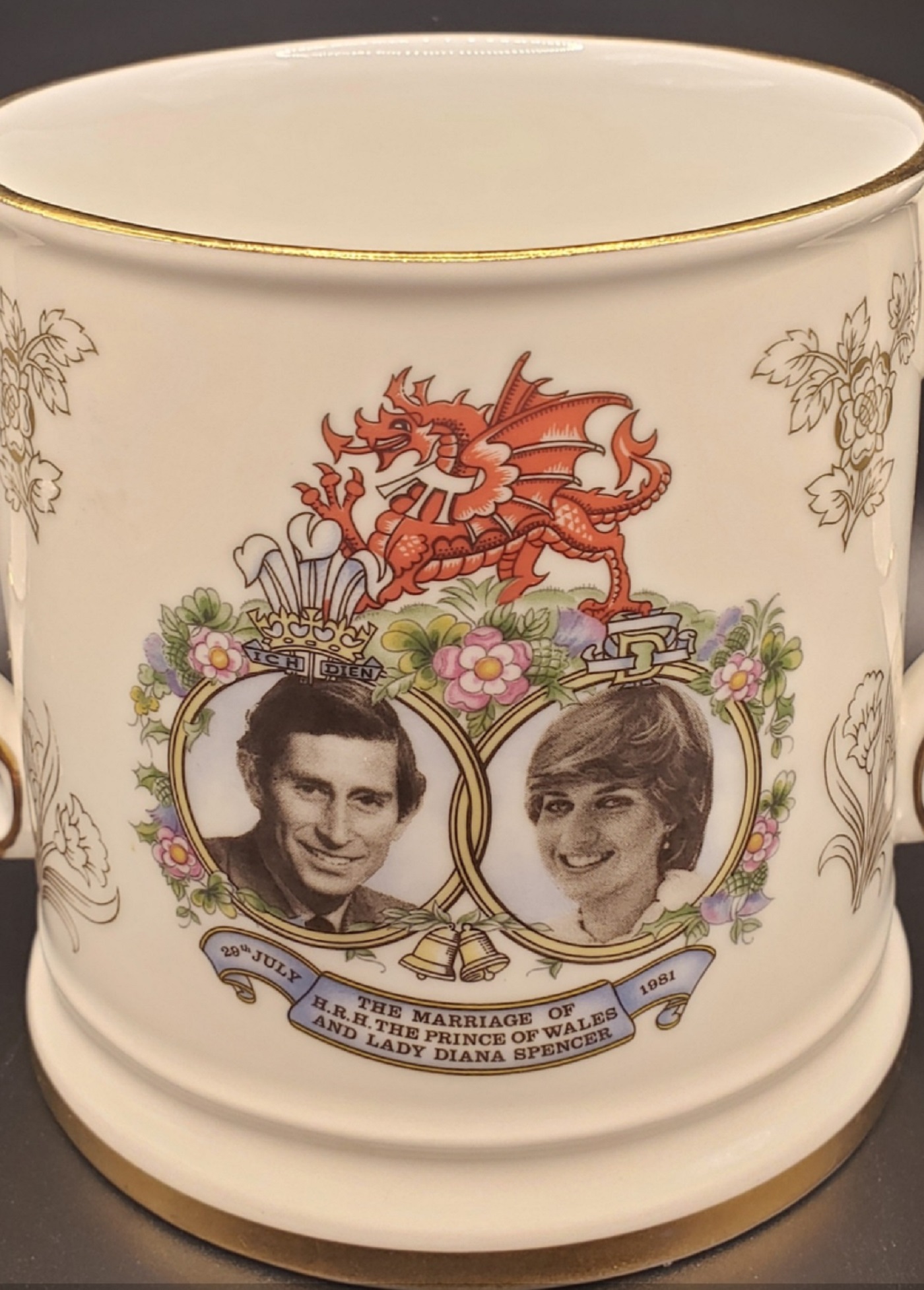 VTG Hammersley Bone China Mug Commemorating Prince Charles and Princess ...