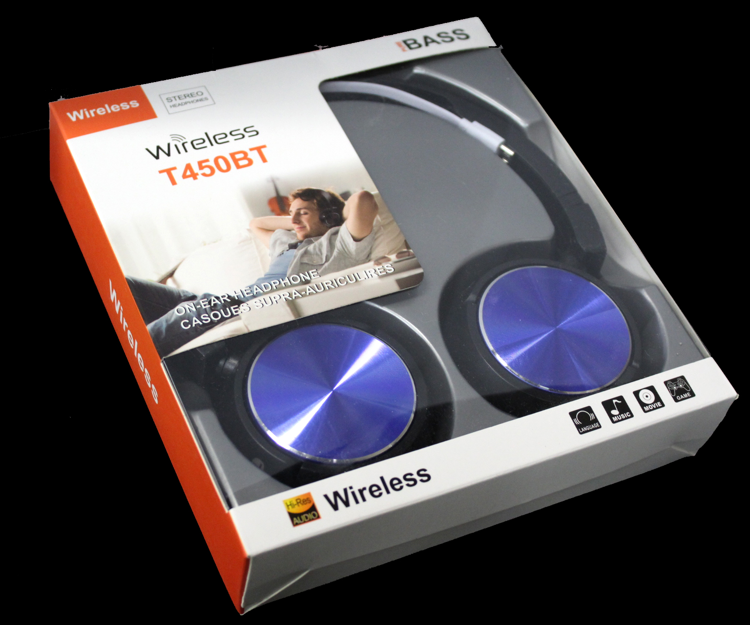 Pure BASS Wireless Headphones - Blue | Property Room