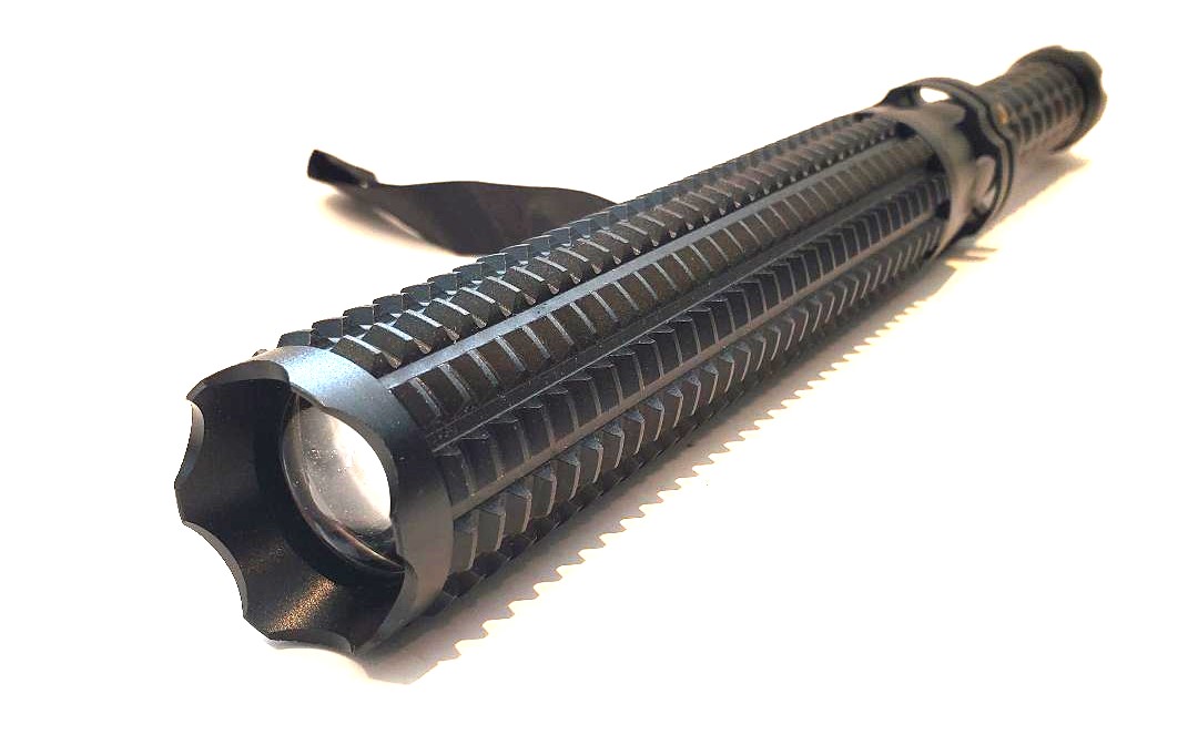 Super Bright LED USB Rechargeable Battery Operated Baton Tactical ...