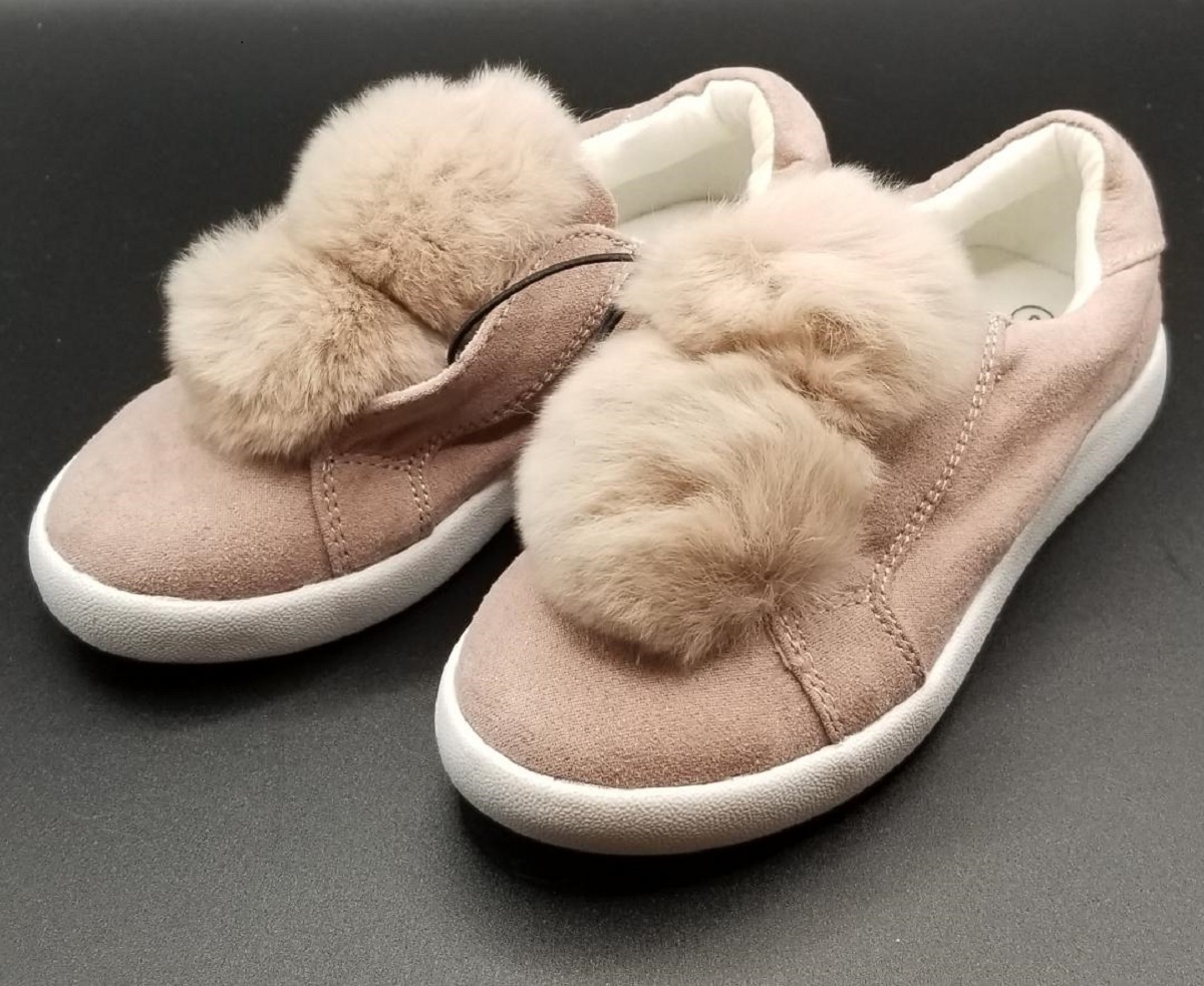 Kids New with Tags George Girls Pink Pompom Slip On Shoes Size - 9 ...