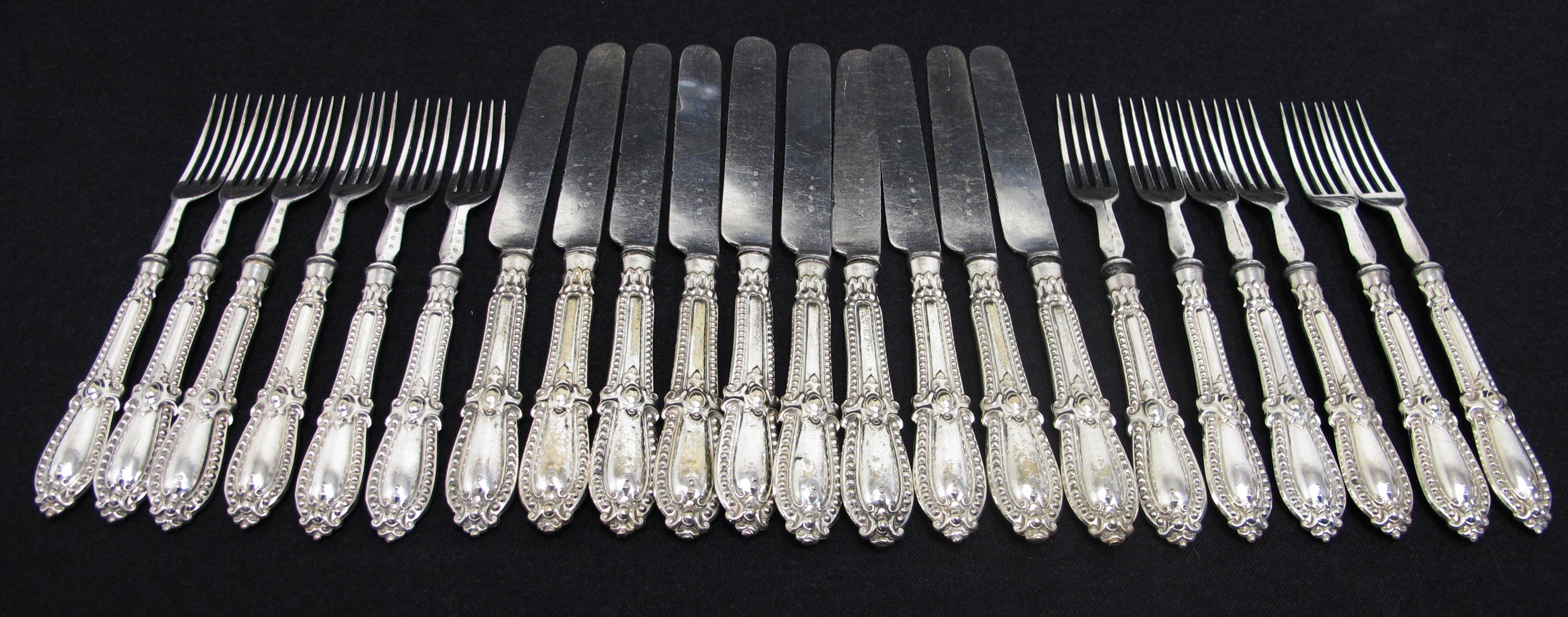 22 pc. Vintage Silver Plated Cutlery Set | Property Room