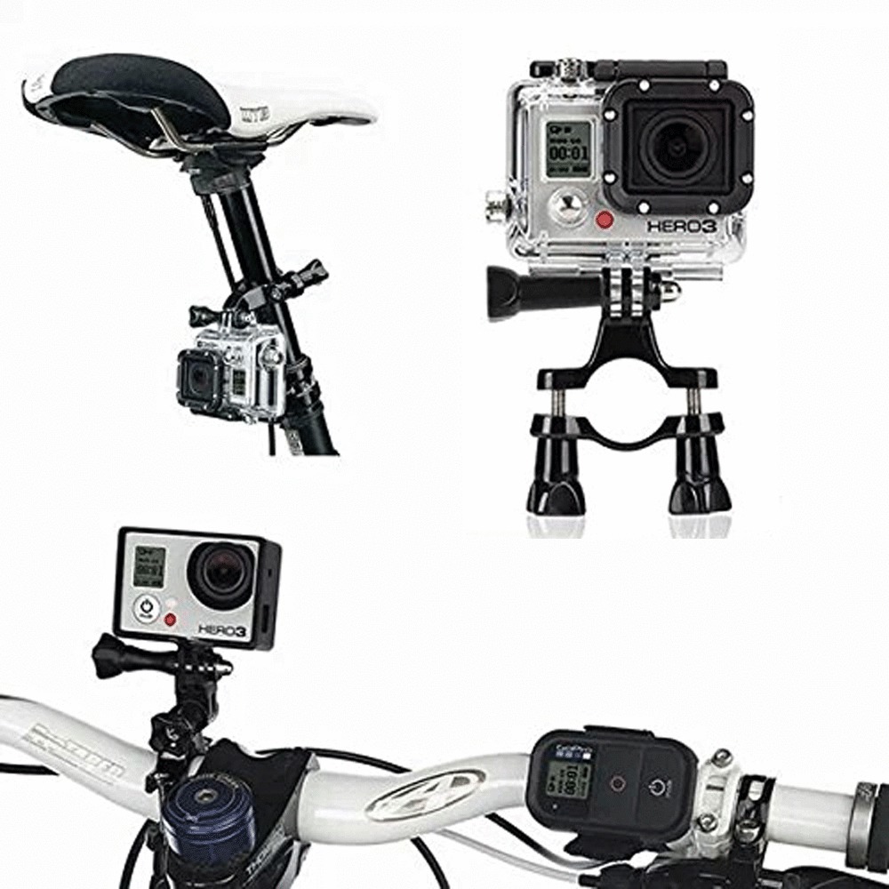Bike Handlebar MOUNT for GoPro Hero 3 2 1 HD Camera Seat post Pole Roll ...