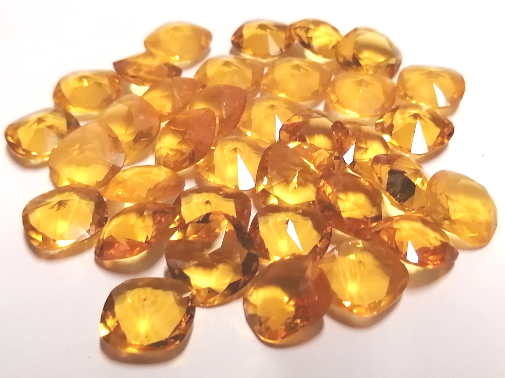 SWAROVSKI STONES - ART 4470 12MM TOPAZ UNFOILED STONES - 144 PIECES ...