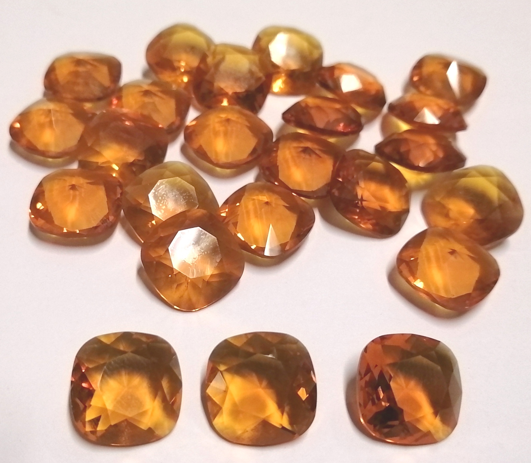 SWAROVSKI STONES - ART 4470 16MM TOPAZ UNFOILED STONES - 72 PIECES ...
