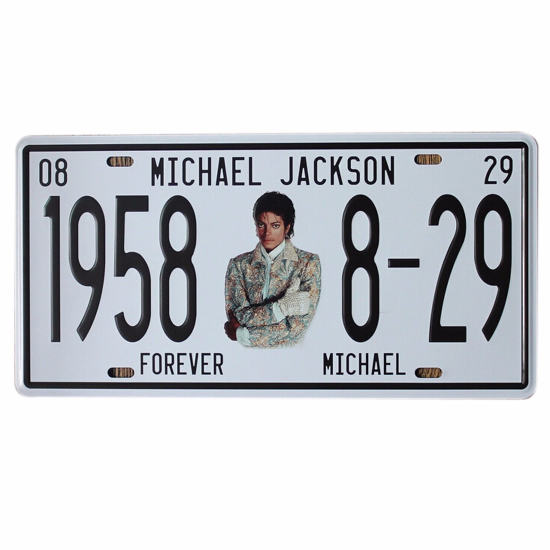 Michael Jackson 08 29 Metal Licence Plate | Property Room