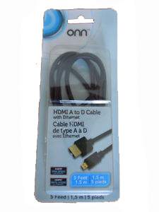ONN HDMI A to D Cable - with Ethernet | Property Room