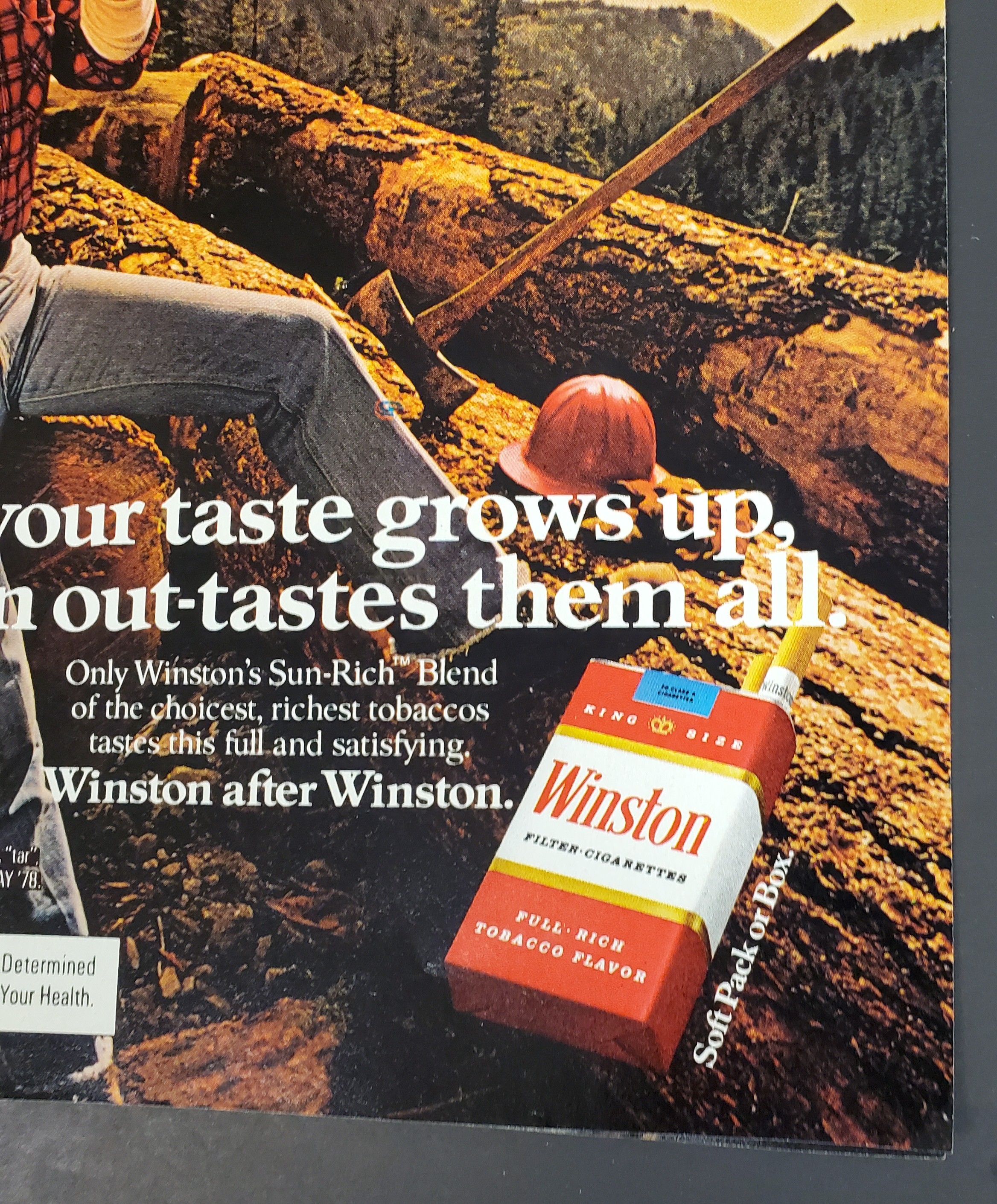 Vintage Unframed 1979 Winston Filter Cigarettes Magazine Print Ad ...