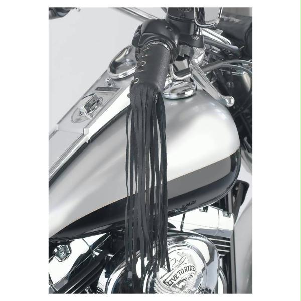 Diamond Plate Solid Genuine Leather Motorcycle Grip Covers | Property Room