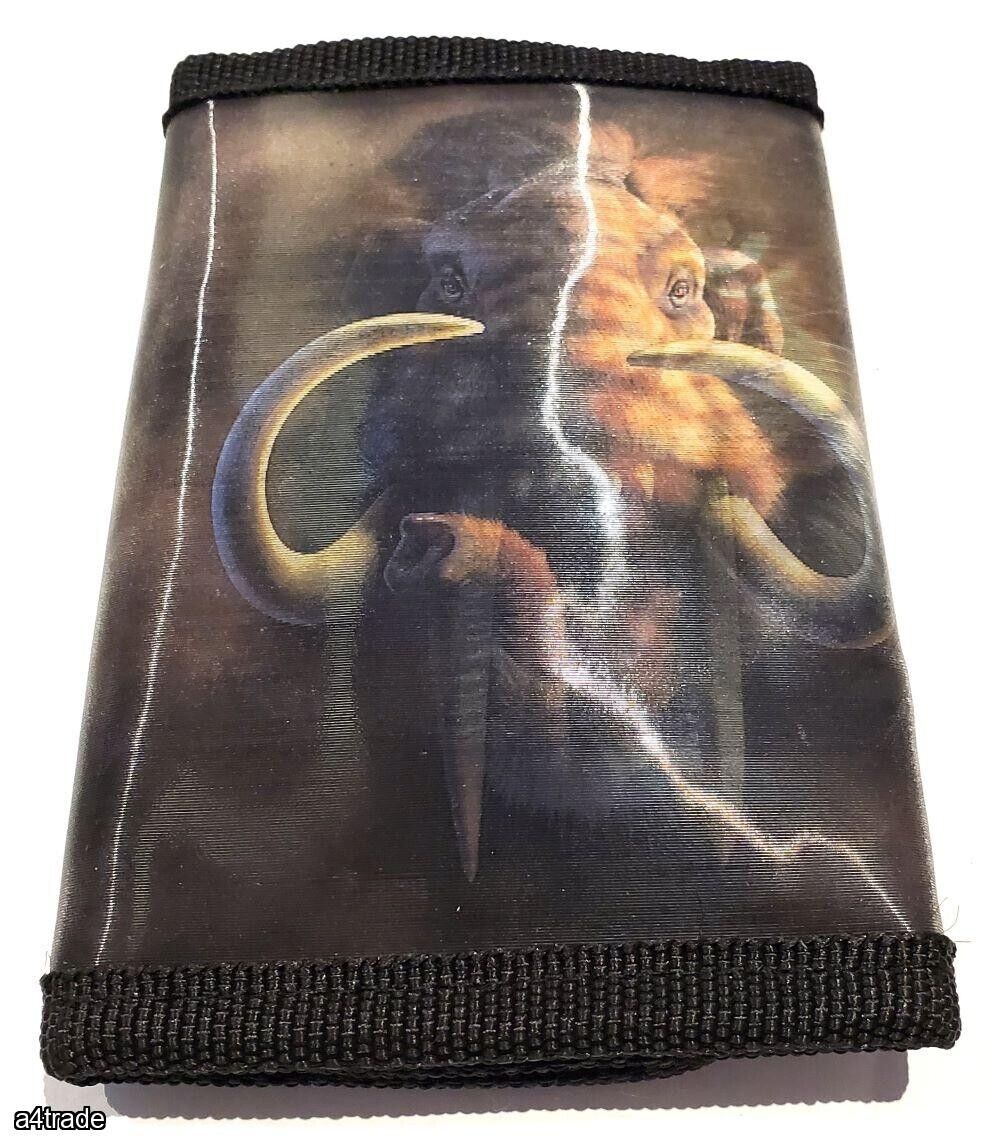3D Saber Tooth Tiger And Wooley Mammoth Folded Wallet | Property Room