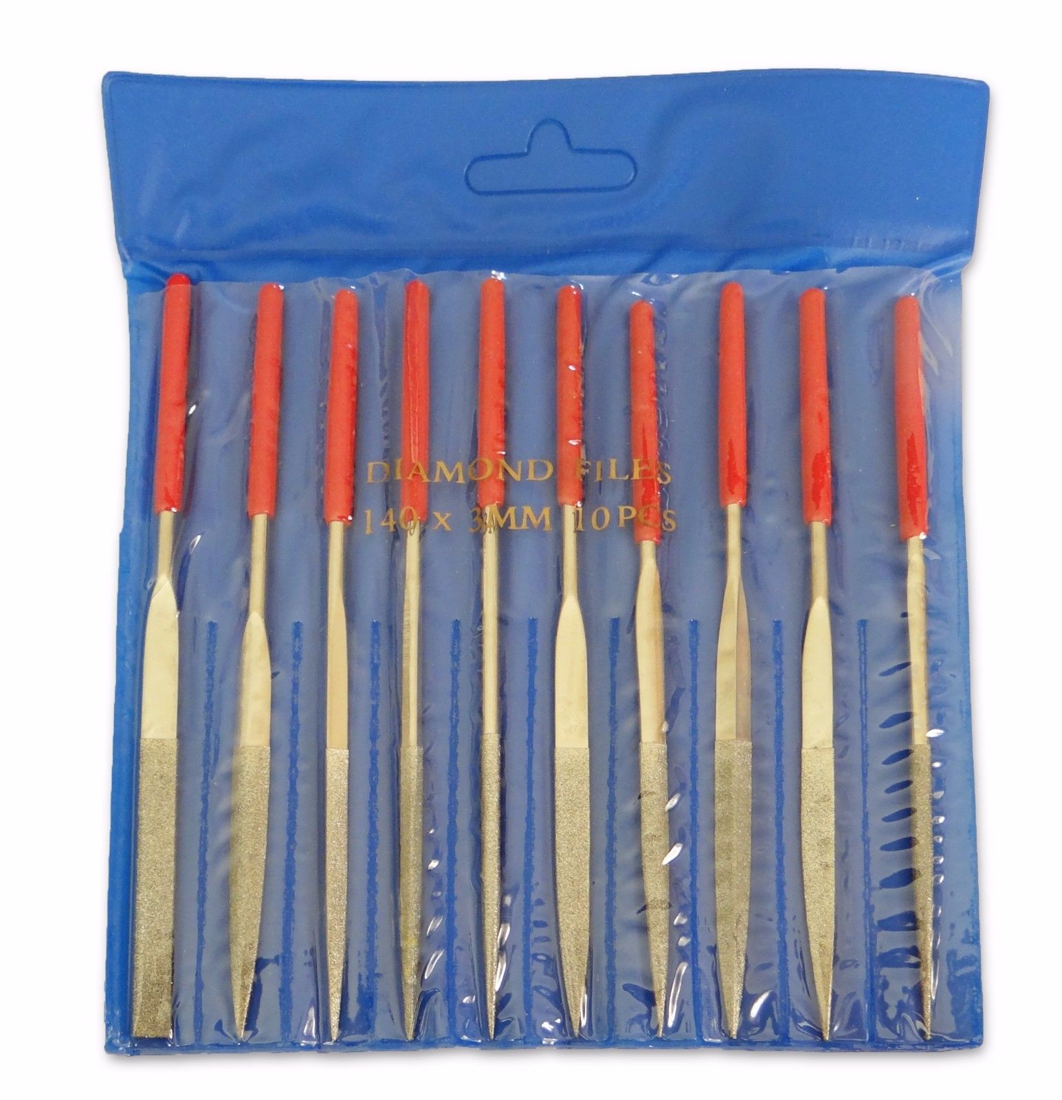 10pc Diamond File Set - 3 x 140 x 70mm Ceramics Tile Glass | Property Room