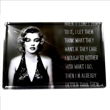 Classic Marilyn Monroe Metal Sign | Property Room