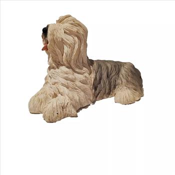 Bearded Collie Dog Breed Collectible Resin Dog Figure 4" | Property Room