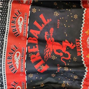 Fireball Cinnamon Whisky Merry Christmas Long Sleeve All Over Graphic ...