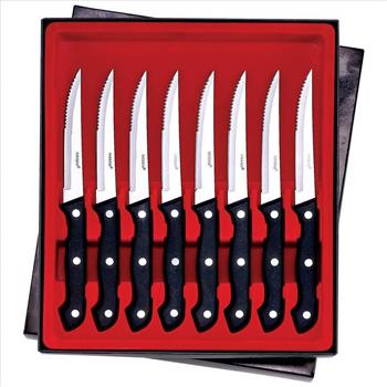 MAXAM 8-Piece Steak Knife Cutlery Kitchen Set with Storage Box New ...