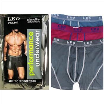 LEO POLDO MEN'S 3 PACK BOXER BRIEFS 100% COTTON SIZE M | Property Room