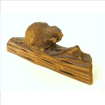 Beaver Wood Carving | Property Room