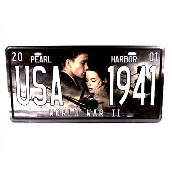 USA Pearl Harbor WWII Metal License Plate | Property Room
