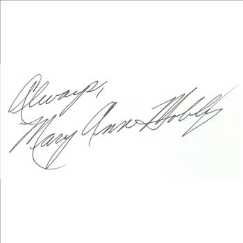 Mary Ann Mobley RIP 2014 American Actress Signed Autographed 3x5 Index ...