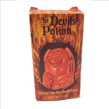 Vintage The Devils Potion Soap - Cleans Like The Devil Sap 5oz ...