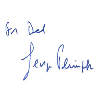 George Plimpton RIP 2003 Good Will Hunting Signed Autographed 3x5 Index ...