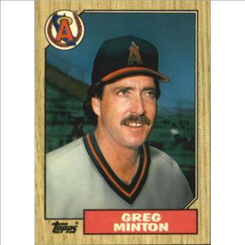 1987 Topps Greg Minton California Angels Baseball Trading Card #79T ...
