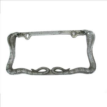 Metal Cobra License Plate Frame c. 1950s | Property Room