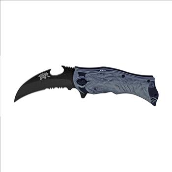 New 8" Gunmetal Grim Reaper Folding Knife | Property Room