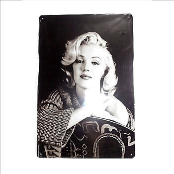 Classic Black & White Marilyn Monroe Metal Sign | Property Room