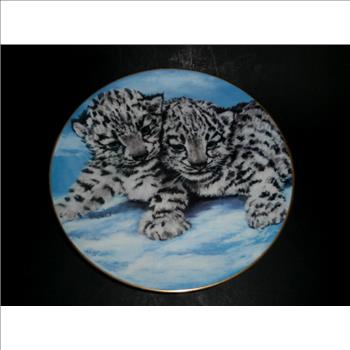 Hacket American Collectors Plate - Snow Babies "Snow Leopards ...