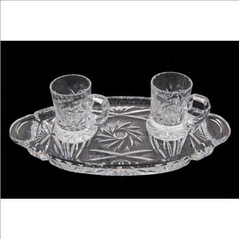 Circa 1970's Crystal Pinwheel Shooter Set | Property Room