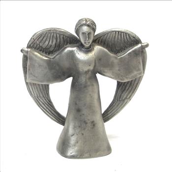 Pewter Angel Figurine- Signed | Property Room