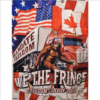We The Fringe Freedom Banner Convoy 2022 Flag Size 32" x 40" | Property ...