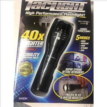 Bell & Howell Taclight High Performance Flashlight Zoom Function Water ...