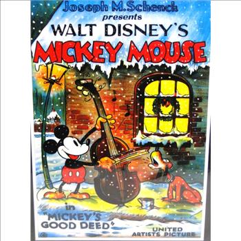 Walt Disney's "Mickey's Good Deed" United Artists Print 1932 | Property ...