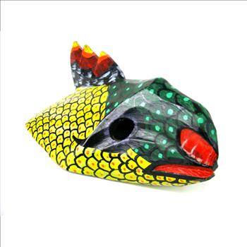 Wooden Iguana Mask | Property Room