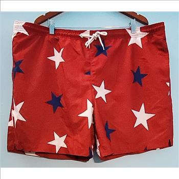 NWT, Men Walnut & 39th Star Print Swim Short, Size 2XL | Property Room