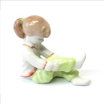 Aquincum Porcelain Figurine made in Hungary- Circa 1960's | Property Room