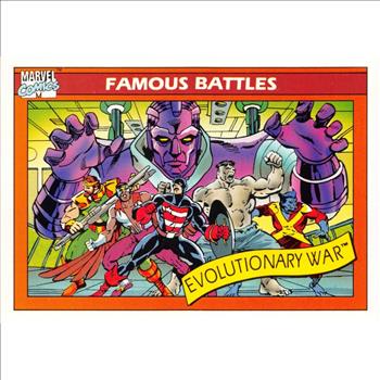 1990 Impel Marvel Universe Series 1 Famous Battles EVOLUTIONARY WAR ...