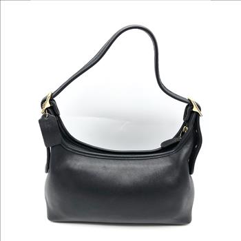 Coach Vintage Legacy #9059 Black Silver Leather Shoulder Bag Retail ...