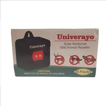 Univerayo Solar Nocturnal Wild Animal Repeller New in Box 4 Pack ...