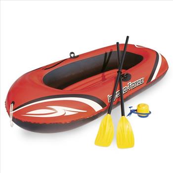 HYDRO-FORCE Inflatable Boat Two Person Explorer Raft Set with Paddles ...