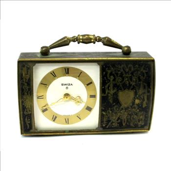 Swisa 8 Wind Up Table Clock | Property Room