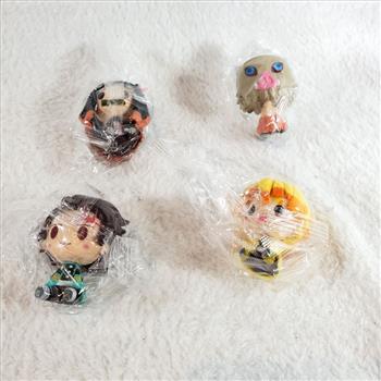 Lot of 4 Anime Characters PVC 2" Figures | Property Room