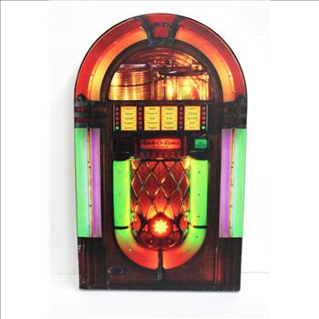 Decorative Light Up Juke Box Canvas - Mr. Christmas with 18 Songs by ...