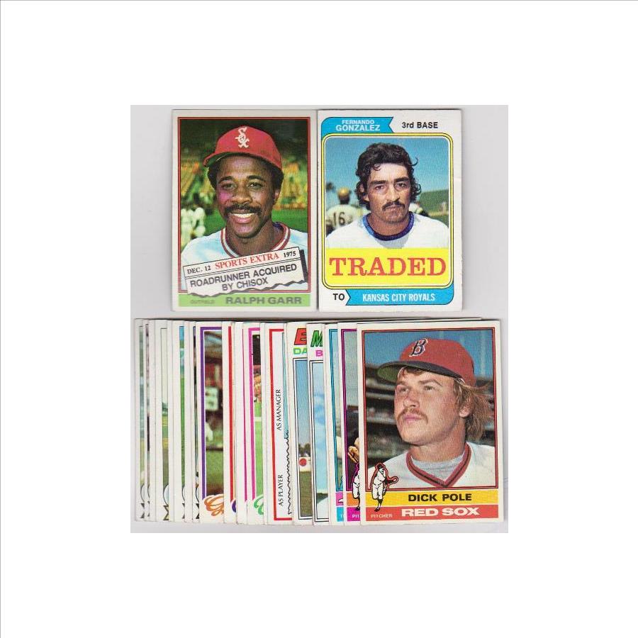 25 Different 1970's Topps Baseball Cards (1974-1979) w/ Ralph Garr ...