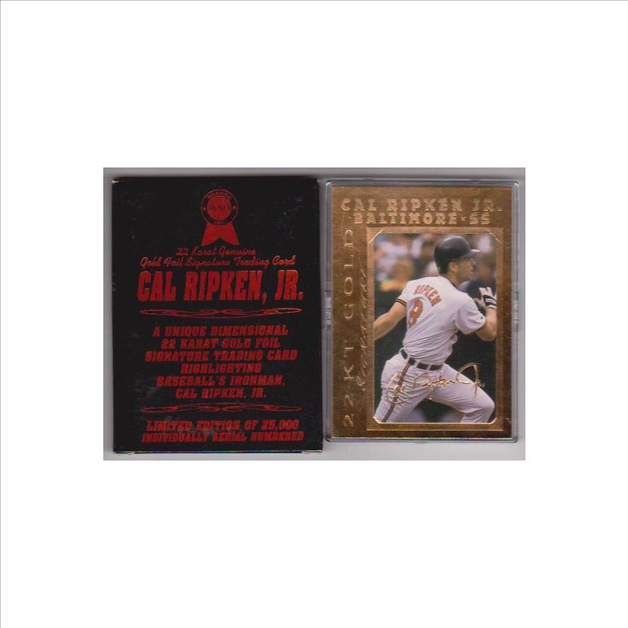 22 Kt Gold - CAL RIPKEN, JR. 1995 Bleachers/Premier Brands Gold ...