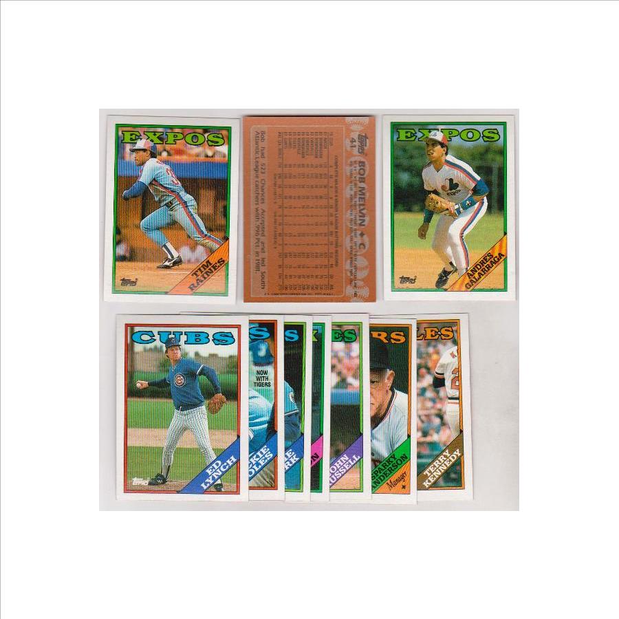 ERROR LOT - 10 Different 1988 Topps Baseball Wrong Back Errors - Andres ...