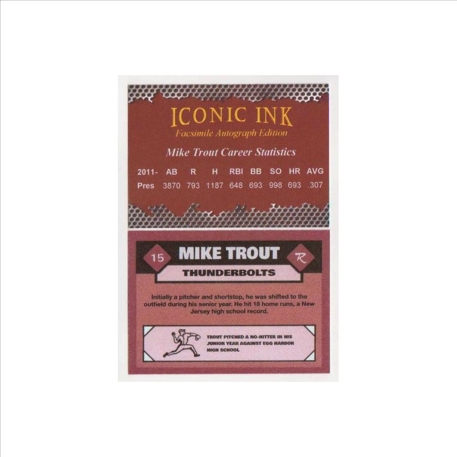 2 Different Mike Trout Minor Custom ACEO High School Rookie + Iconic ...