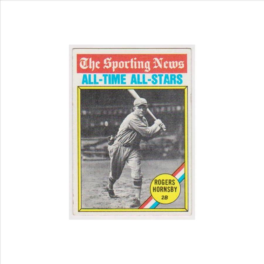 1976 Topps Rogers Hornsby #342 Card - HOF'er | Property Room